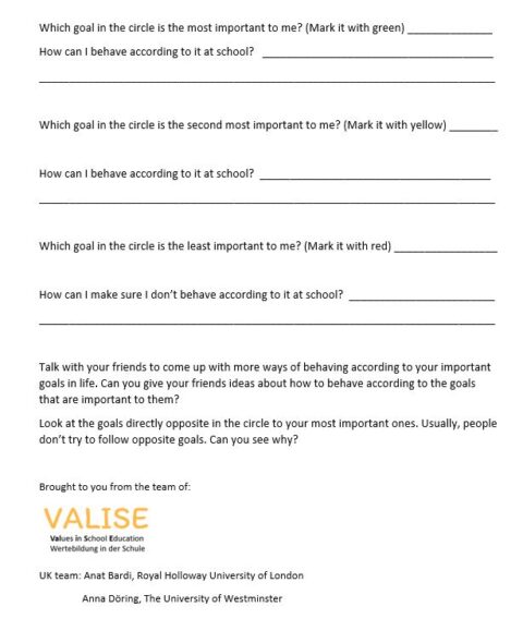 Children Activity Sheet | Values In School Education